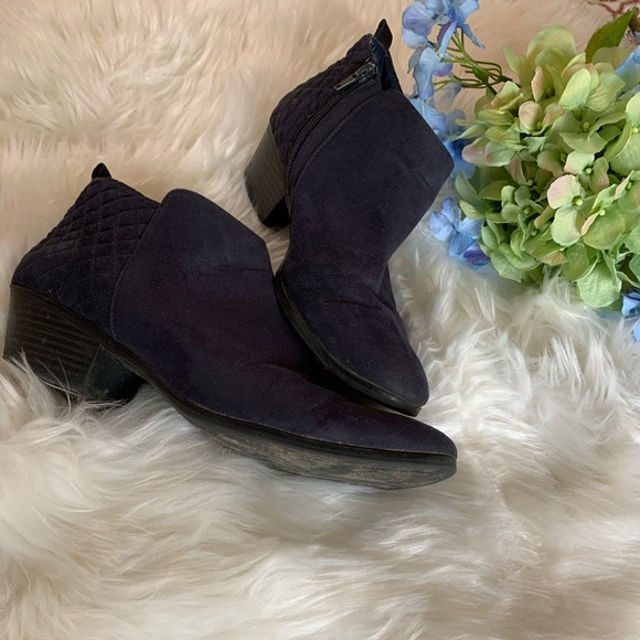 Shoes | Wesley Blue Booties Size 1 | Poshmark